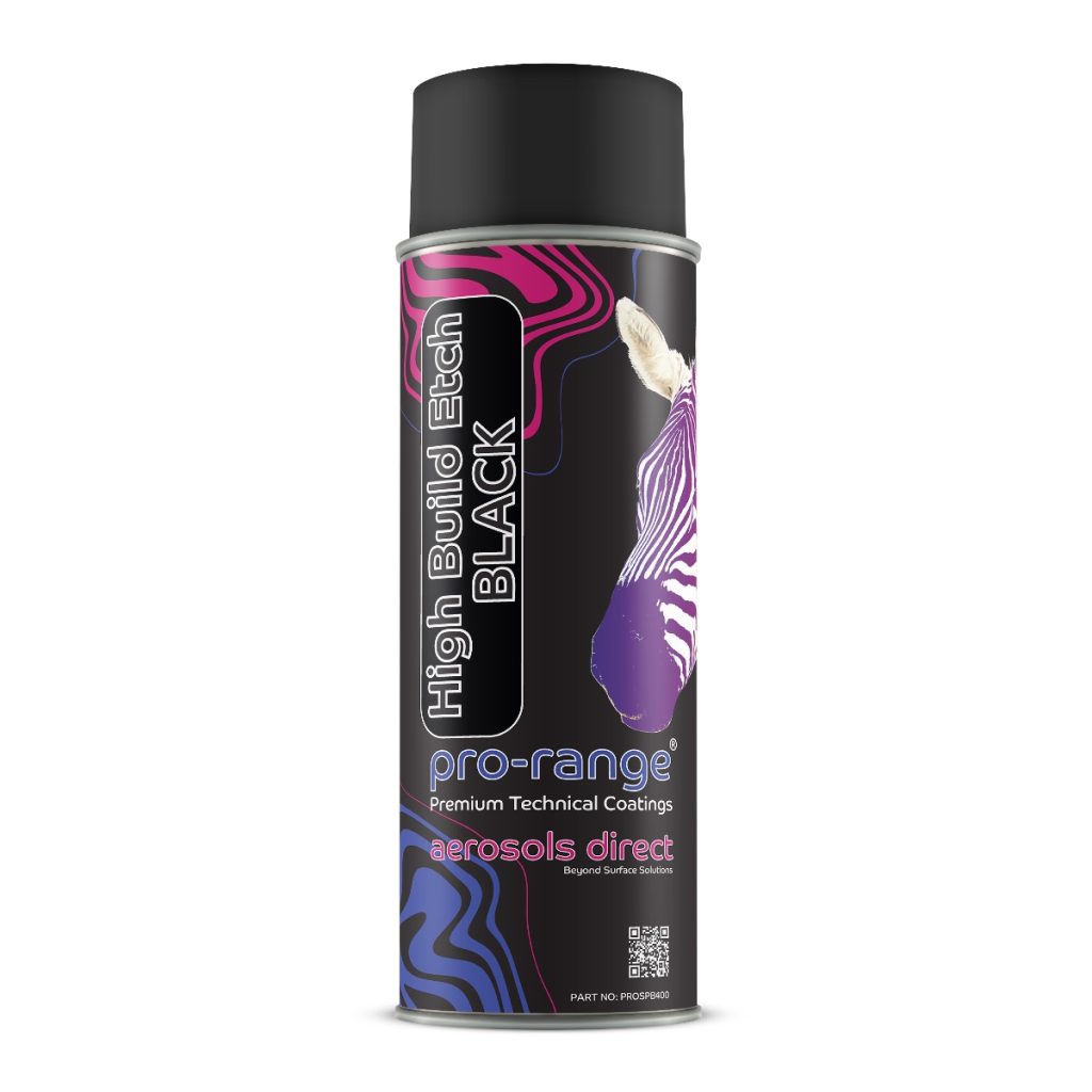Pro Range - Super Build Black Etch Primer Aerosol 400ml | Aerosols Direct